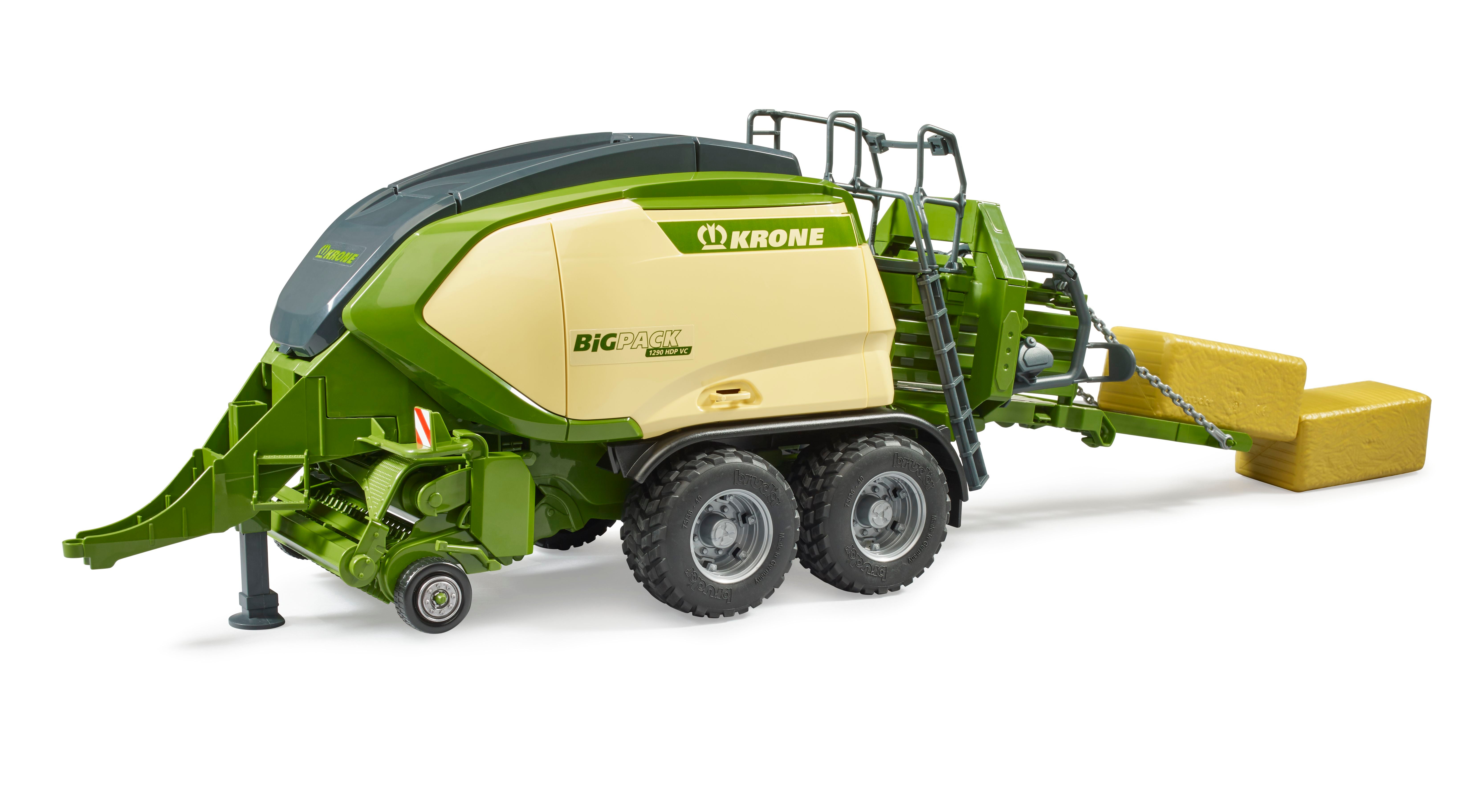 Krone BiG Pack 1290HDP VC with 2 block bales — Dalton Supplies