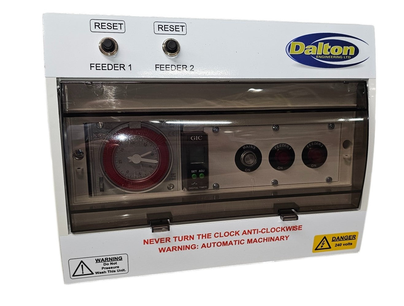 Chain Feeder Timeclock c/w 10 amp Overload for 2 motors — Dalton Supplies
