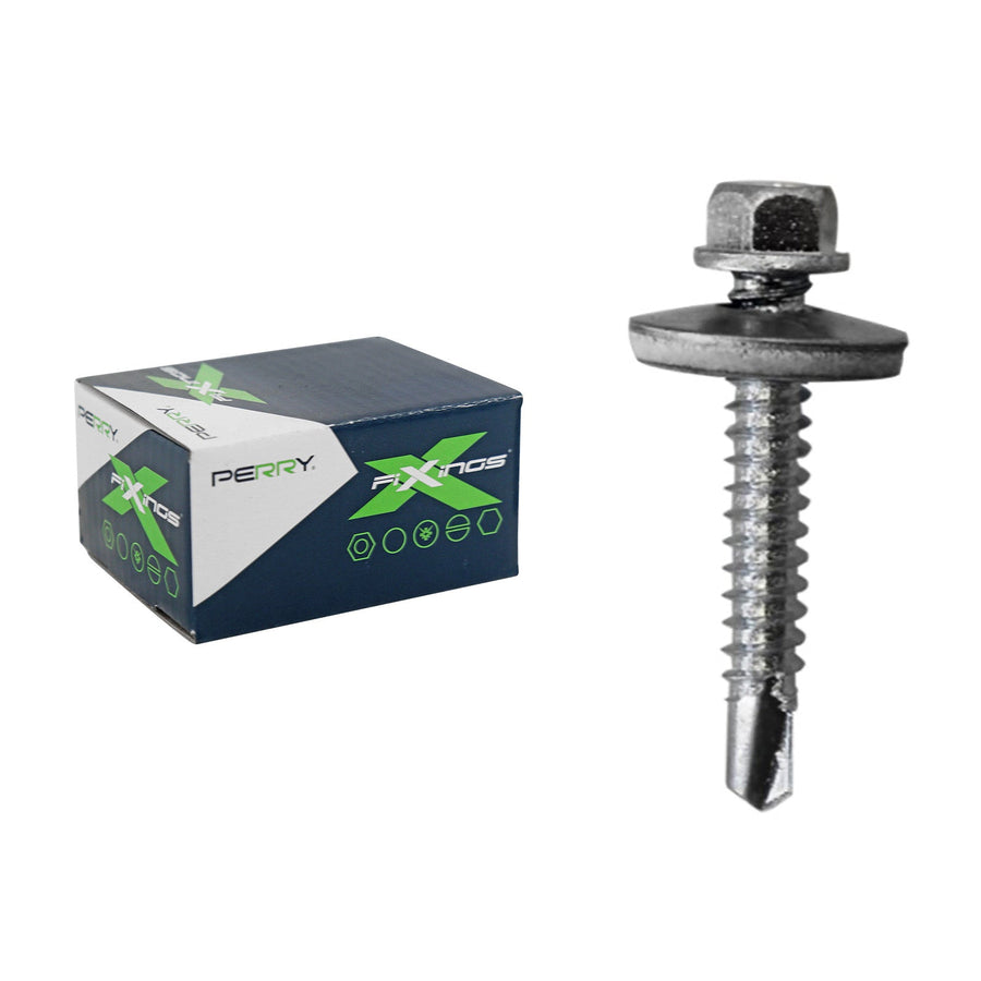 Self Drilling Screws 5.5x25 for Steel Roofing - with Washer - Box of 1 ...