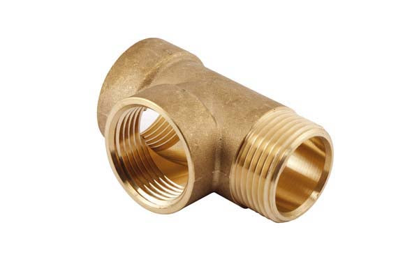 Brass 3 way connector 1" MxFxF — Dalton Engineering