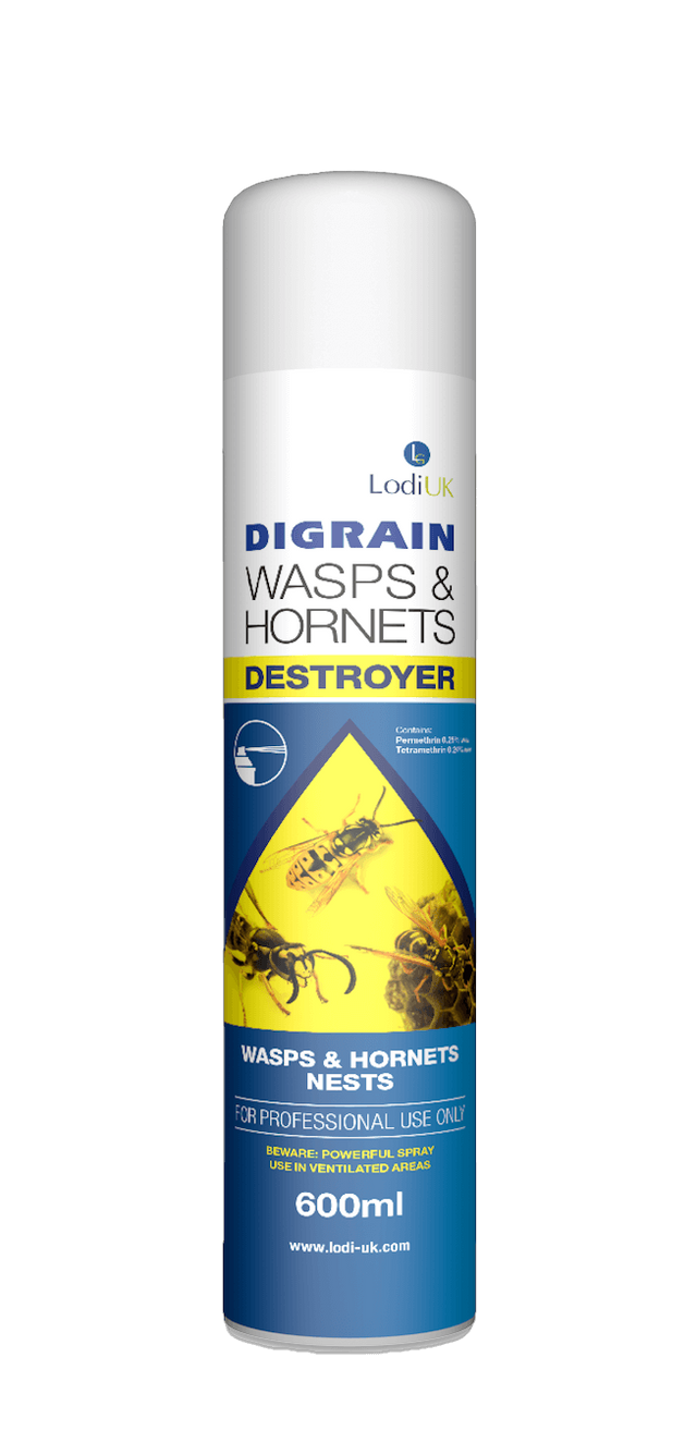 Digrain Wasps & Hornets Destroyer Spray 600ml - Professional Use ...
